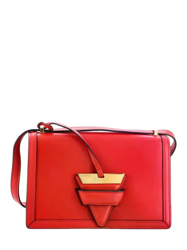Loewe Barcelona Leather Shoulder Bag - Red