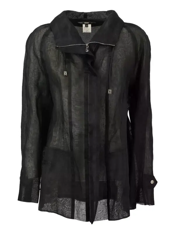 Gianfranco Ferre Semi-sheer Jacket - Black