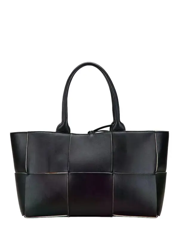 Bottega Veneta Pre-owned Small Nappa Maxi Intrecciato Arco Tote Bag - Black