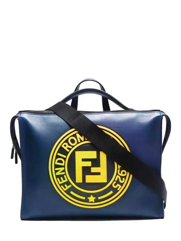 Fendi Leather Tote Bag - Blue