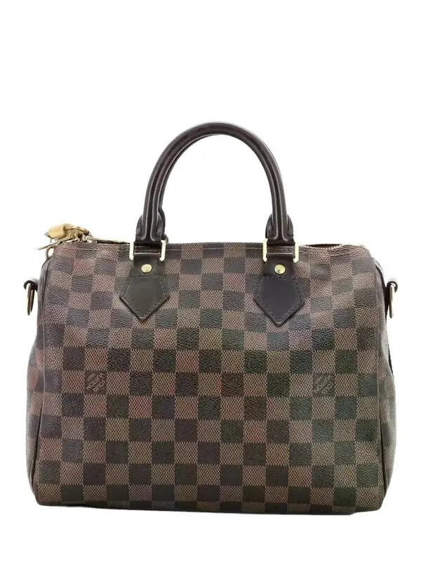 LOUIS VUITTON Speedy Bandouliere Damier 25 Satchel - Brown