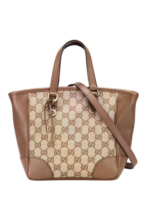 Gucci Gg Canvas Bree Satchel - Brown