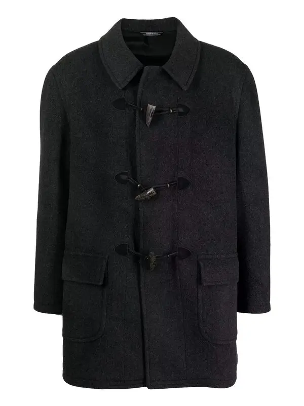 A.N.G.E.L.O. VINTAGE CULT 1990s Single-breasted Virgin Wool Blend Coat - Grey