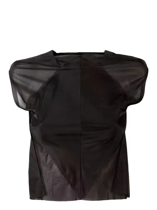 Maison Martin Margiela Fitted Sheer Top - Black