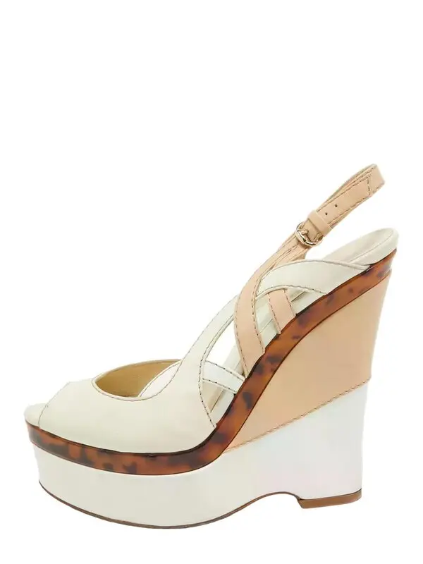 Gucci 140mm Platform Wedge Sandals - Neutrals
