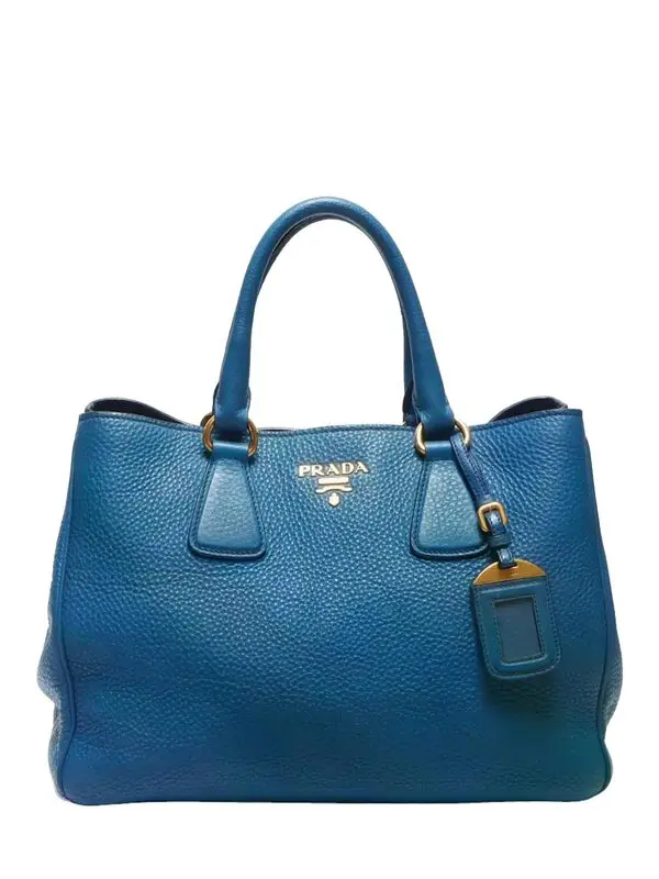 Prada 2000s Logo-lettering Handbag - Blue