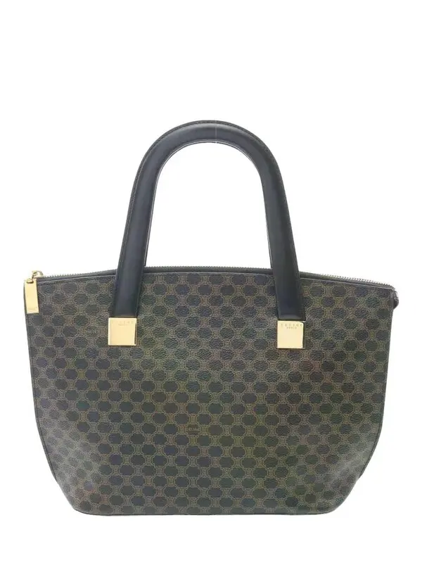 Celine 2000s Macadam Top-handle Tote Bag - Black