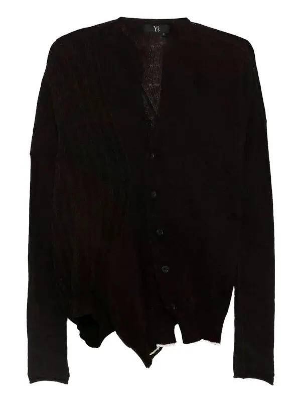 Yohji Yamamoto 2000s Knitted Wool Jacket - Brown