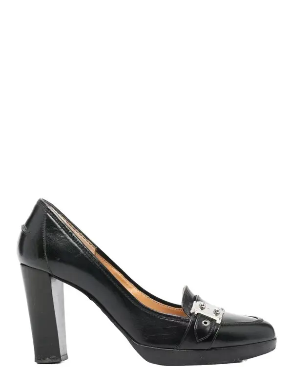 Hermès 2000s 90mm Leather Pumps - Black