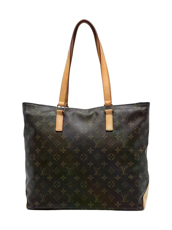 LOUIS VUITTON 2005 Monogram Cabas Mezzo Tote - Brown