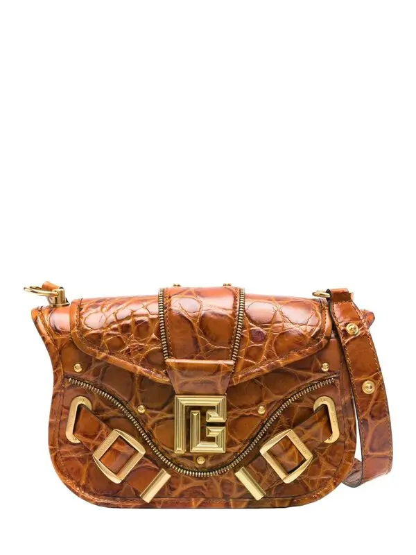 Balmain Blaze Shoulder Bag - Brown