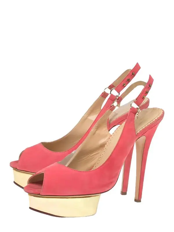 CHARLOTTE OLYMPIA 145mm Bon Bon Slingback Platform Pumps - Pink