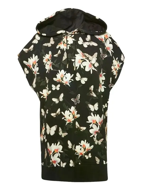 Givenchy Floral-print Hoodie - Black
