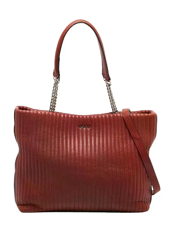 Dkny Quilted Chain-handle Bag - Red