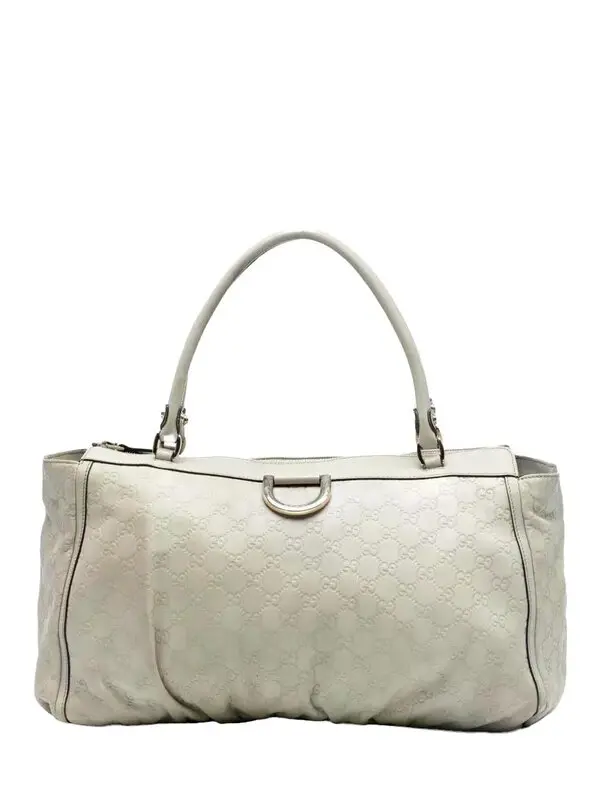 Gucci Sima Abbey D-ring Tote Bag - White