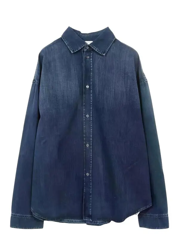 Loewe 2020s Anagram Denim Shirt - Blue