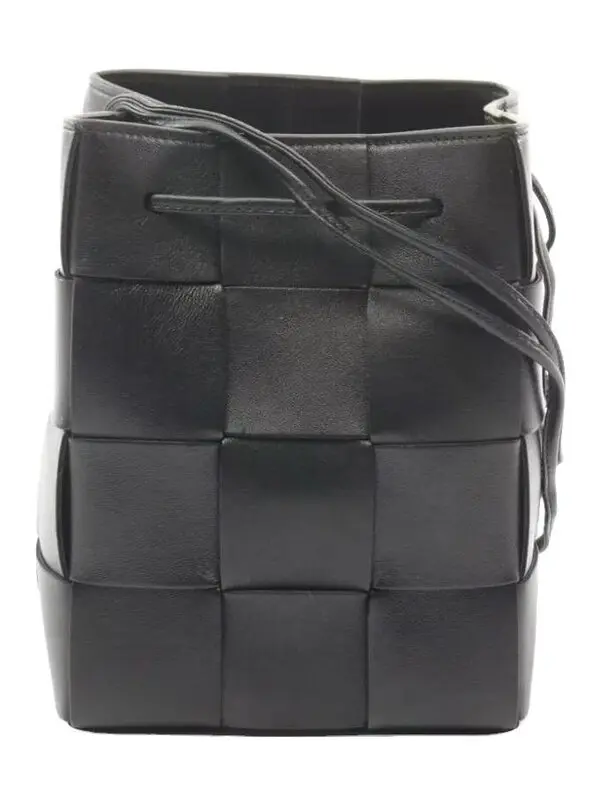 Bottega Veneta Pre-owned 2020s Small Cassette Bucket Bag - Black