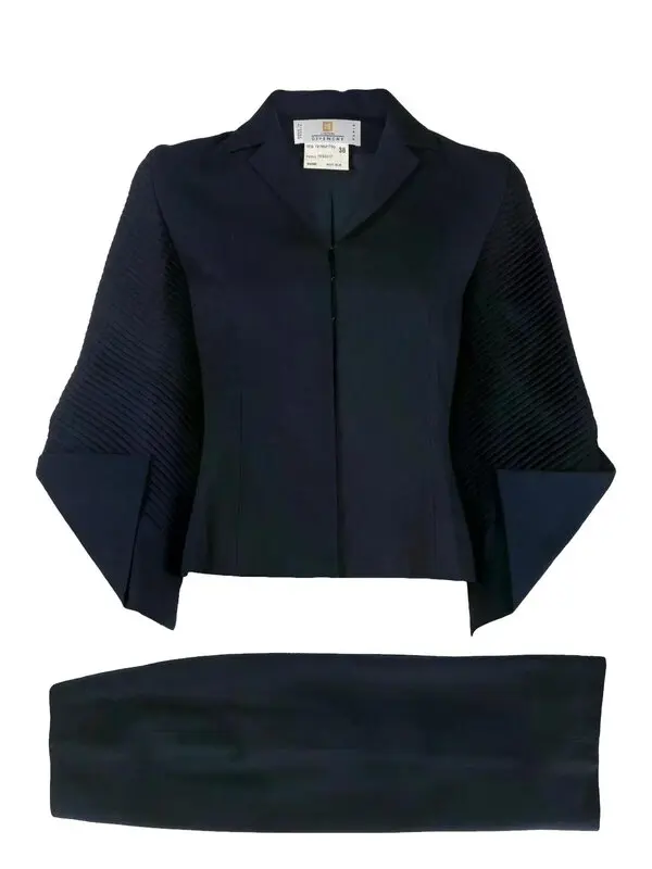 Givenchy 1990 Two-piece Skirt Suit - Blue