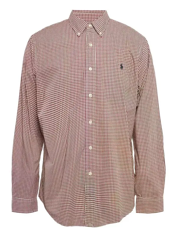 Polo Ralph Lauren Gingham-check Long-sleeve Shirt - Red