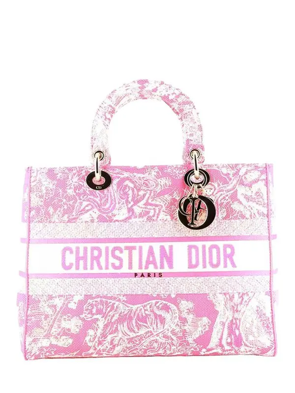 Dior Lady D-lite Tote Bag - Pink
