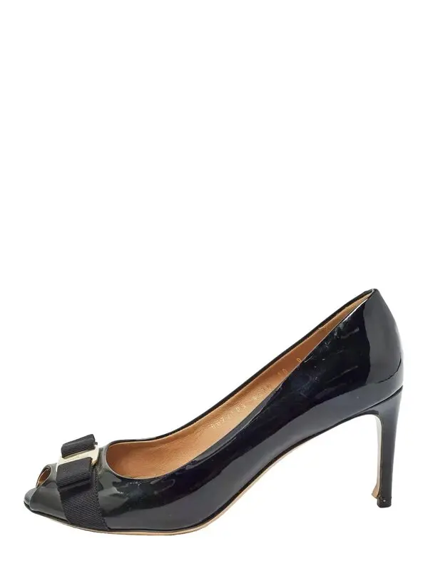 FERRAGAMO 80mm Vara Bow Pumps - Black