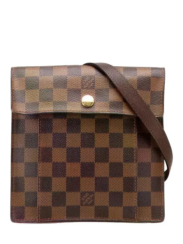 LOUIS VUITTON 2001 Damier Ebene Pimlico Crossbody Bag - Brown