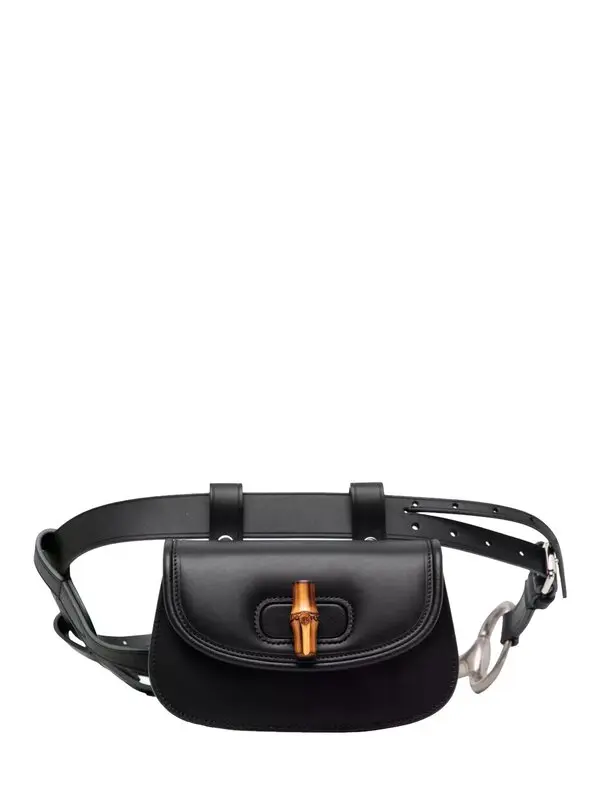 Gucci Mini Leather Bamboo 1947 Belt Bag - Black