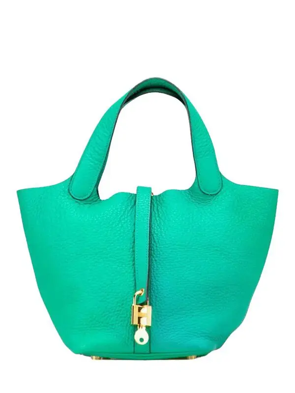 Hermès Pre-owned Clemence Picotin Lock 18 Handbag - Green