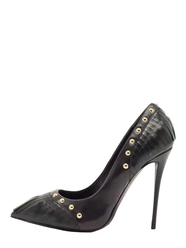 GIUSEPPE ZANOTTI 120mm Stud-embellished Pointed-toe Pumps - Black
