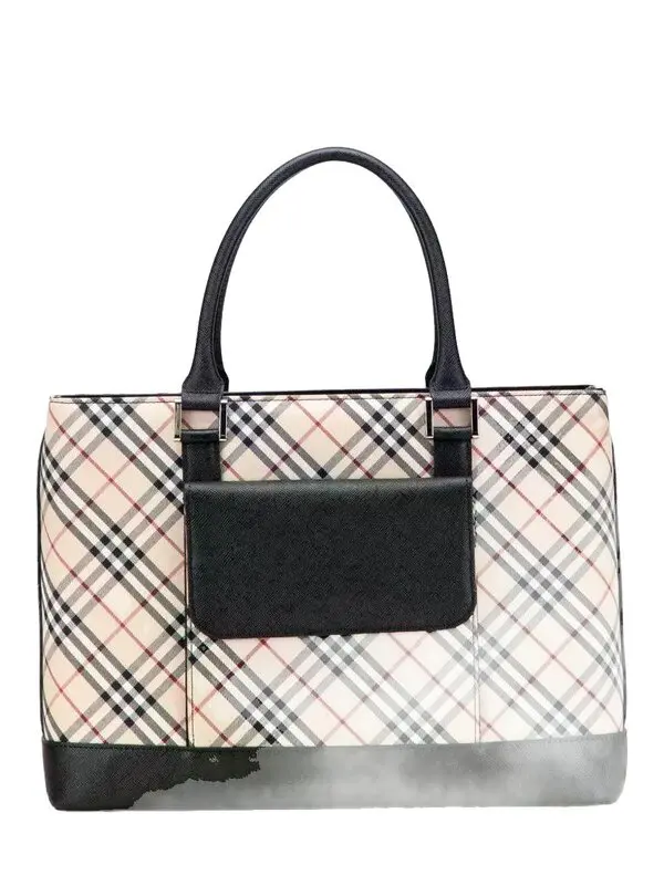 Burberry Nova Check Canvas Tote Bag - Brown