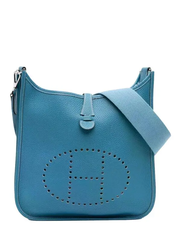 Hermès 2006 Clemence Evelyne I 29 Crossbody Bag - Blue
