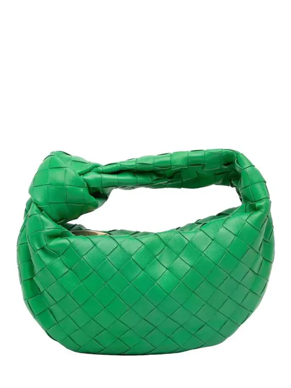 Bottega Veneta Mini Nappa Intrecciato Jodie Hobo Bag - Green