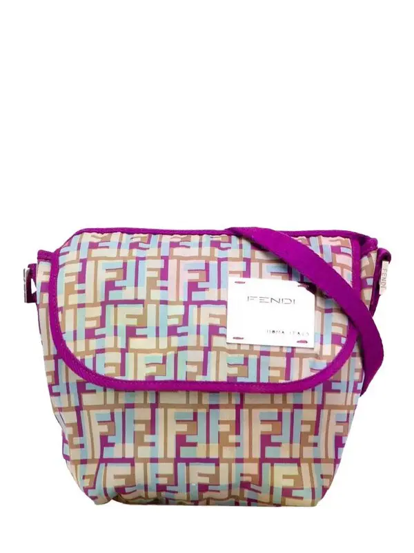 Fendi 20th Century Zucca Nylon Crossbody Bag - Purple