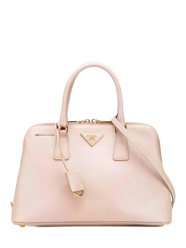 Prada Saffiano Lux Promenade Satchel - Pink