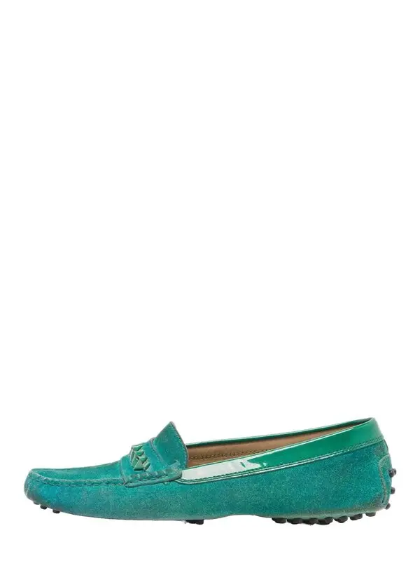 TOD'S Suede Loafers - Green