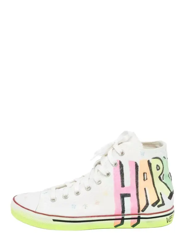 Vetements Hardcore Happiness High-top Sneakers - White