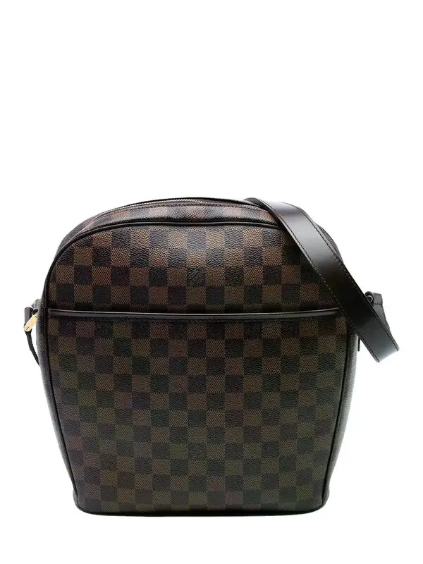 LOUIS VUITTON 2002 Damier Ebene Ipanema Gm Shoulder Bag - Brown