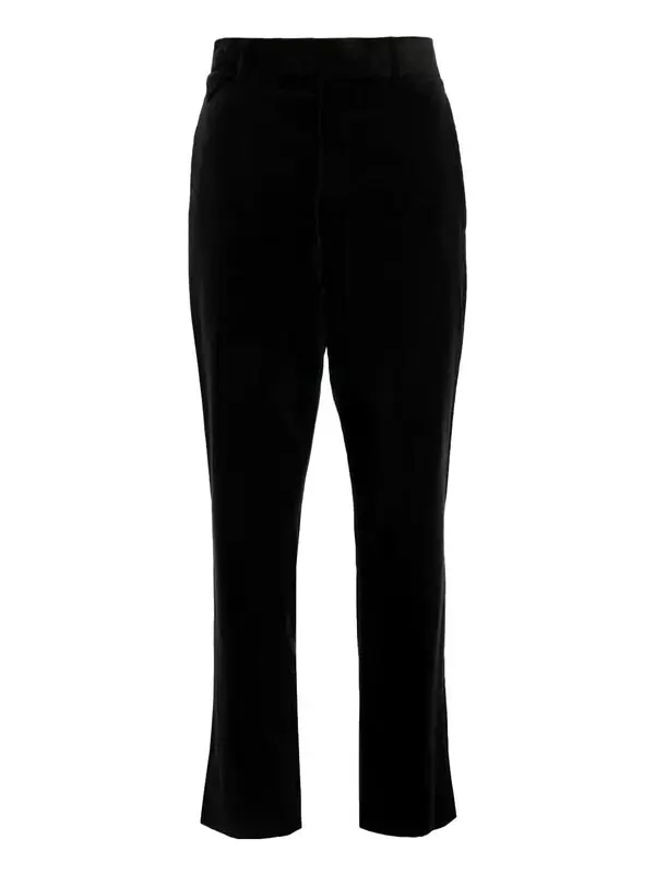 LOUIS VUITTON Tapered Velvet Trousers - Black