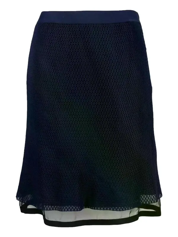 Dior 2010s Layered Mesh Skirt - Blue