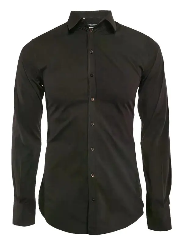 Dolce & Gabbana Long-sleeve Button-up Shirt - Black