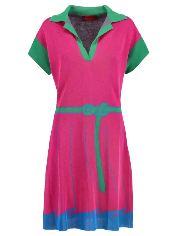 Roberta Di Camerino Jersey Midi Dress - Pink