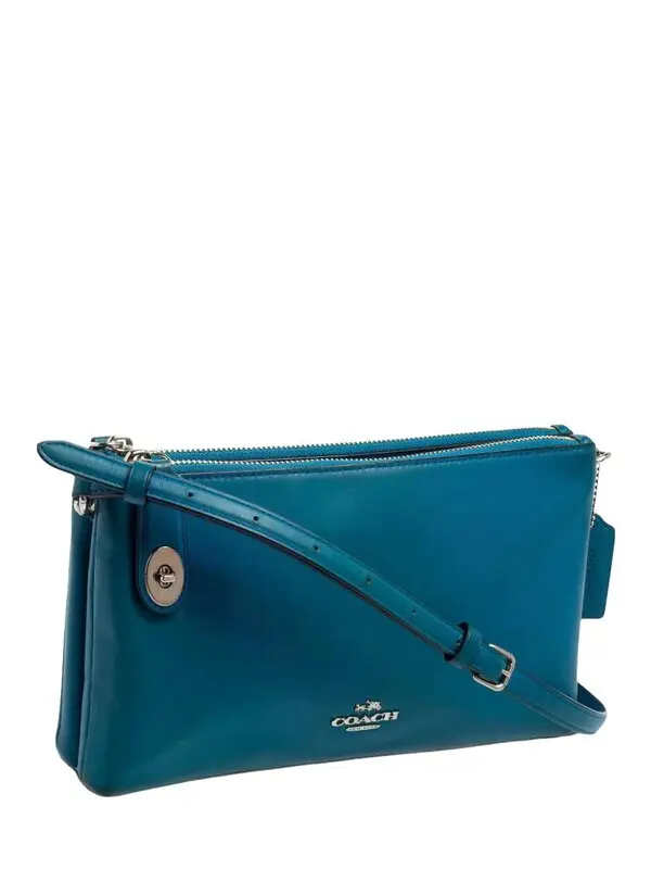 COACH® Crosby Zip Leather Crossbody Bag - Blue
