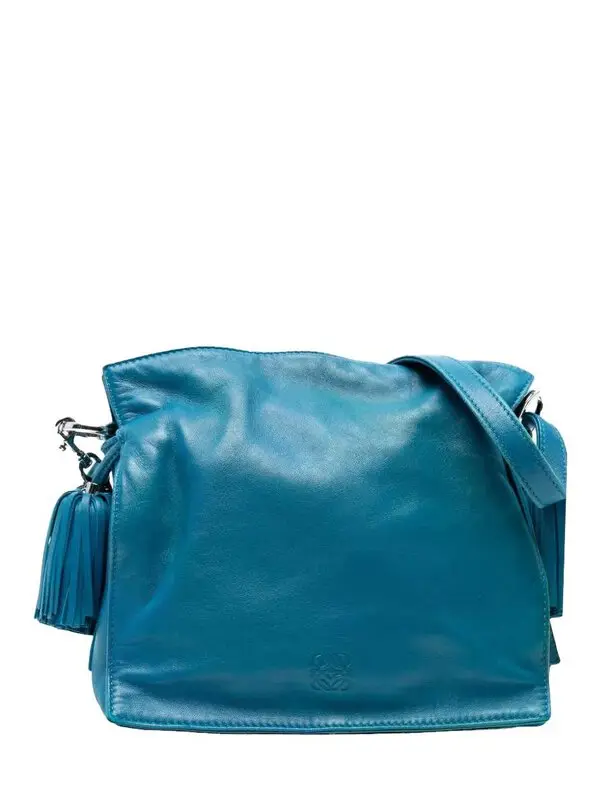Loewe 2013 Nappa Flamenco Tassel Crossbody Bag - Blue