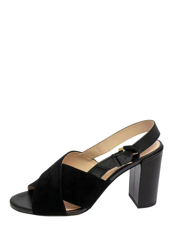 TOD'S 90mm Slingback Sandals - Black
