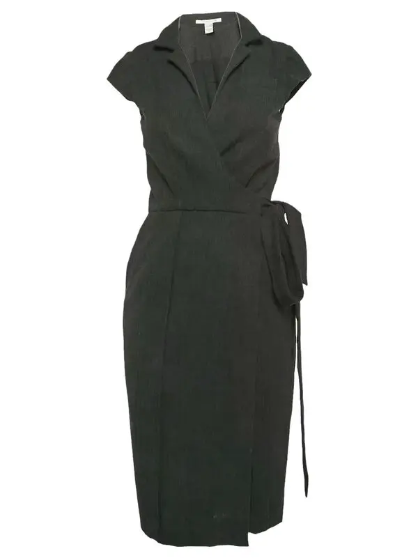 Diane Von Furstenberg Vintage Wrap Midi Dress - Black