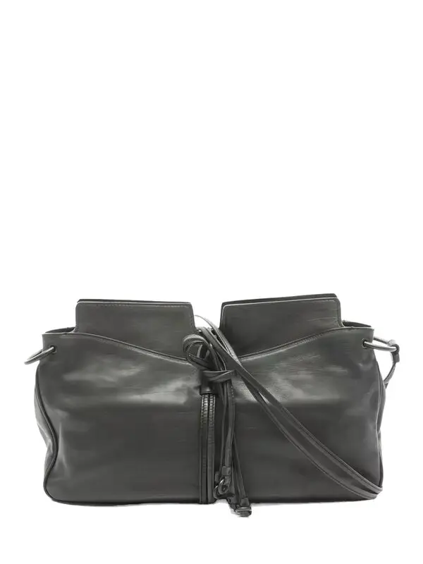 Bottega Veneta Intrecciato Detail Shoulder Bag - Grey