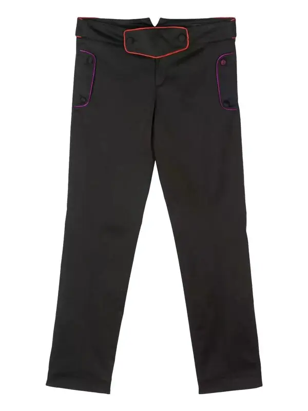Gucci 2000s Slim-cut Trousers - Black
