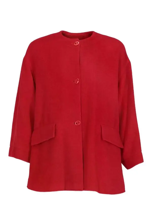 Dior 1980s Single-breasted Coat - Red