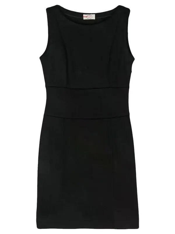 Prada 2000's Virgin Wool Mini Dress - Black