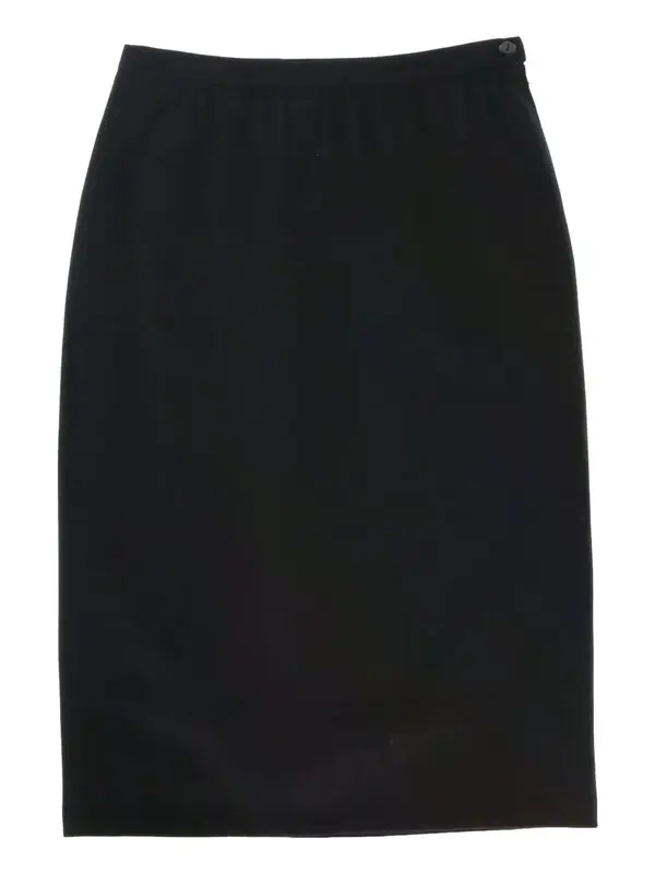 Valentino Garavani 1980s Pencil Skirt - Black